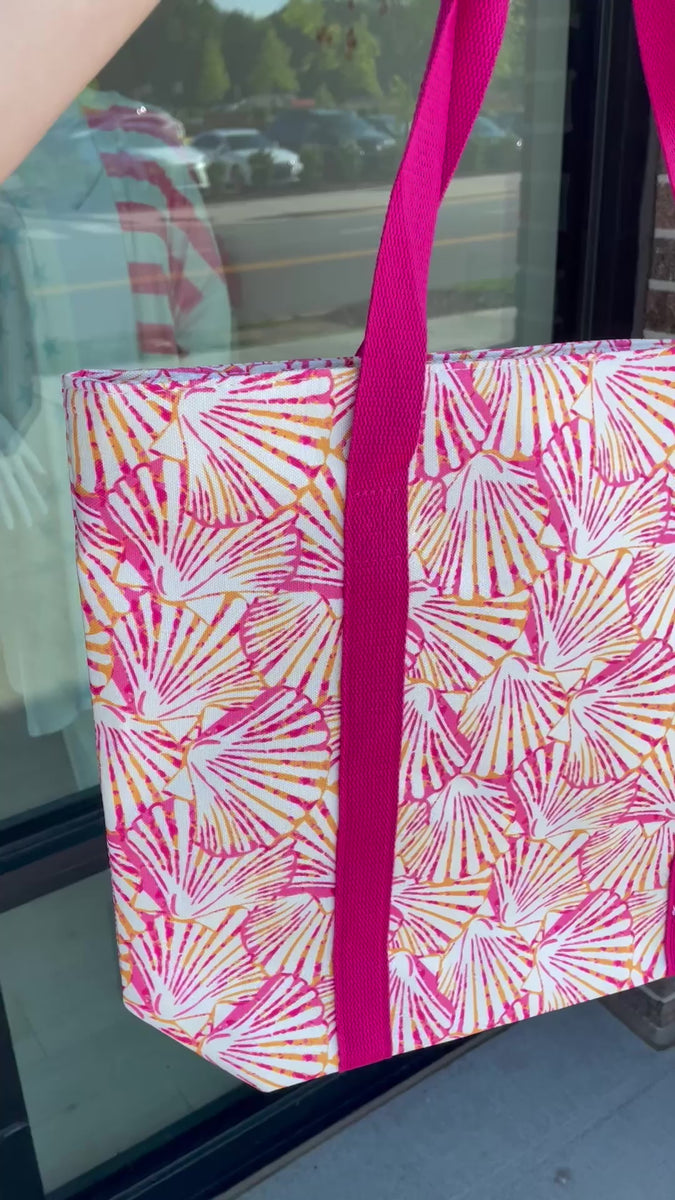 Pink Shell Beach Bag – BriVannaBoutique